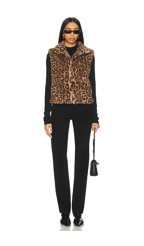 Adrienne Landau Printed Rabbit Vest