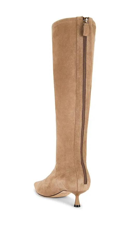 L'AGENCE Emilie Zip-up Suede Boot