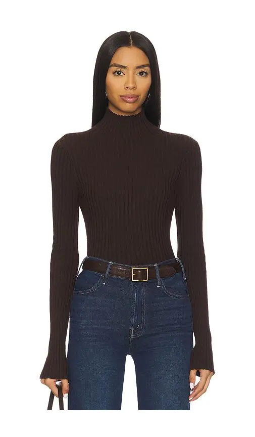 LOVERS AND FRIENDS Magnolia Turtleneck - Chocolate