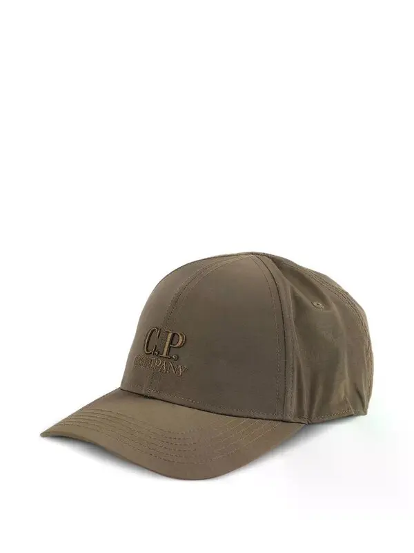 C.P. COMPANY Logo-embroidered Baseball Cap - Green