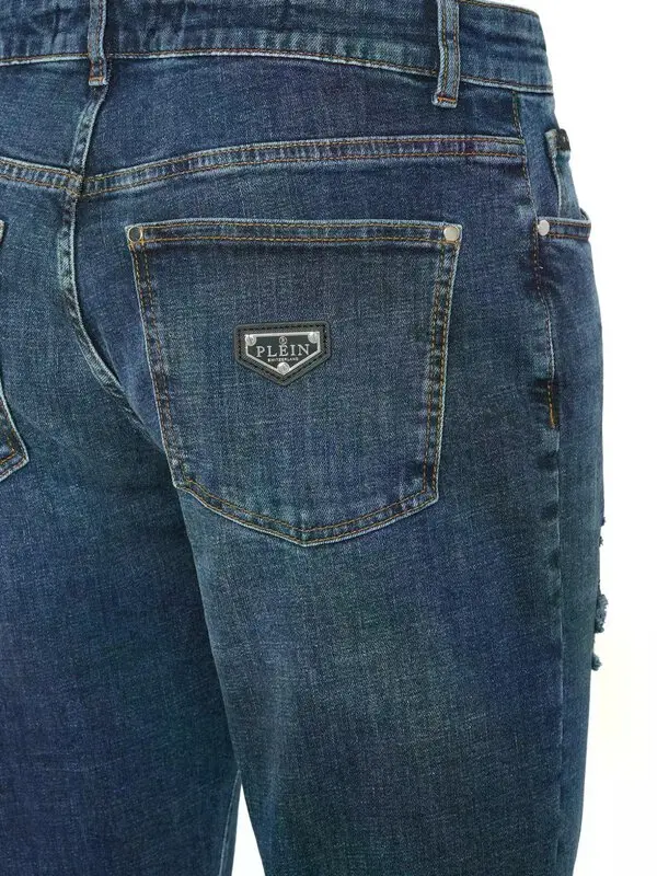 Philipp Plein Five-pocket Jeans With Distressed Effect