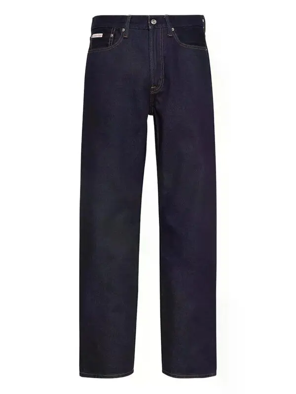 Calvin Klein Appliqué Straight-leg Jeans - Blue