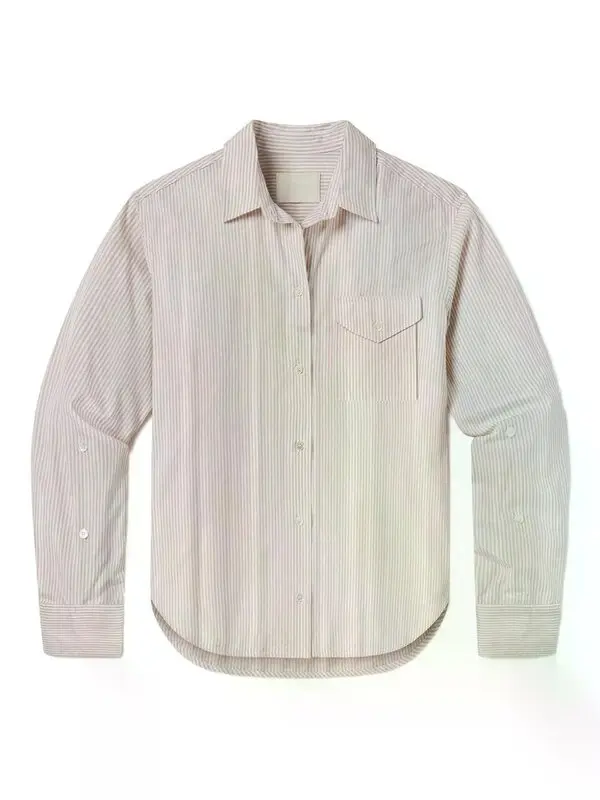 Citizens Of Humanity Striped Pocket Shirt - Neutrals