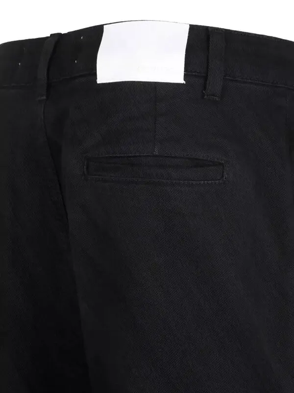 DOUUOD Five-pocket Straight Trousers - Black