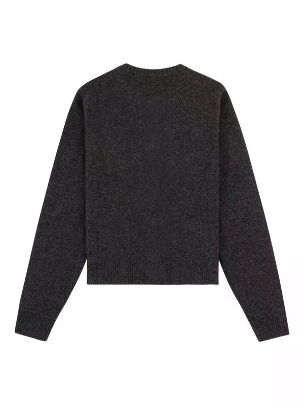 Sporty & Rich Button Logo Cardigan - Grey