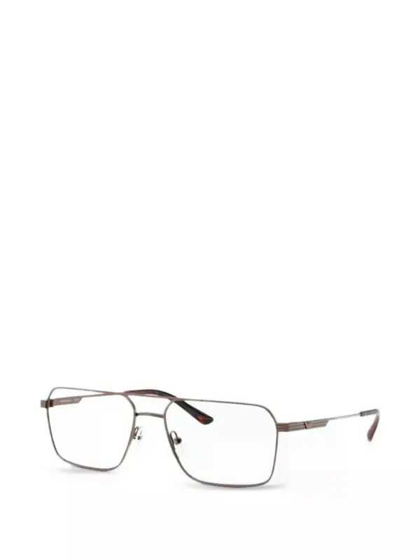 Emporio Armani Square Frame Eyeglasses - Brown