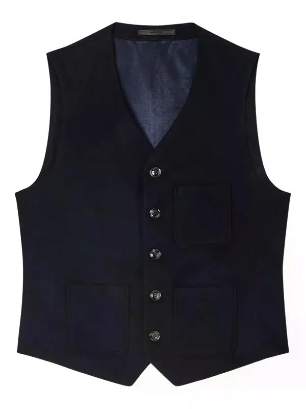 Giorgio Armani Dark V-neck Waistcoat