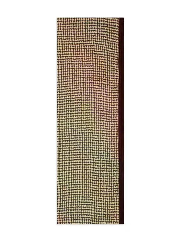Giorgio Armani Houndstooth-pattern Scarf - Neutrals