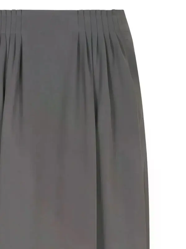 Giorgio Armani Pleated Maxi Skirt With Side Slits