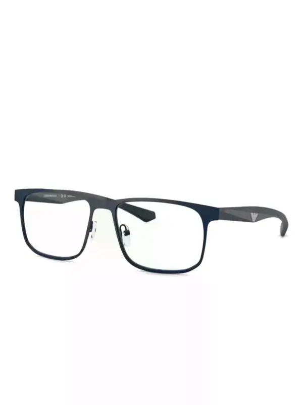 Emporio Armani Rectangle Frame Eyeglasses - Blue