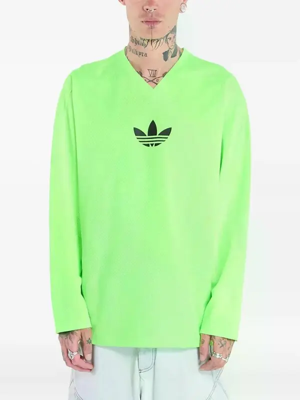 Adidas Adicolor Mesh Long Sleeve V-neck T-shirt