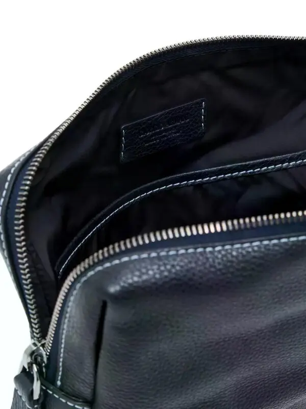 Giorgio Armani Zipped Leather Wash Bag