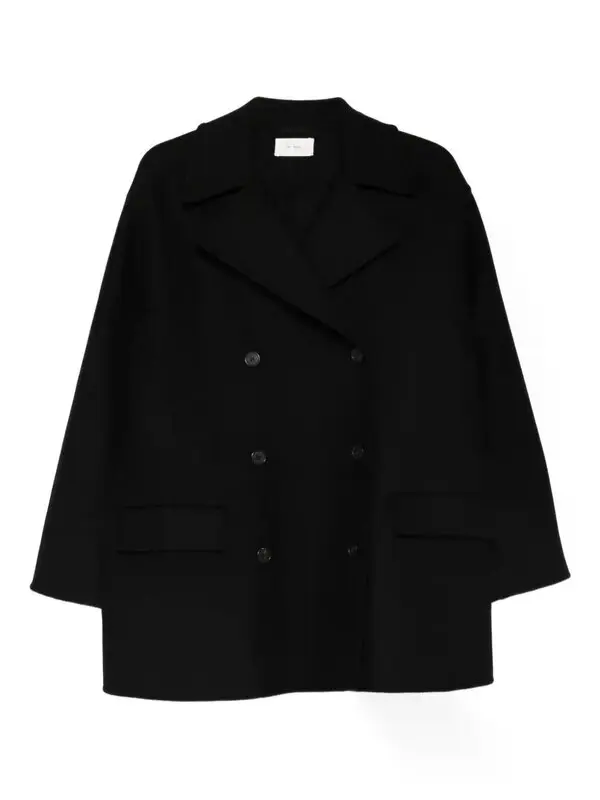 THE ROW Azuron Double-breasted Coat - Black
