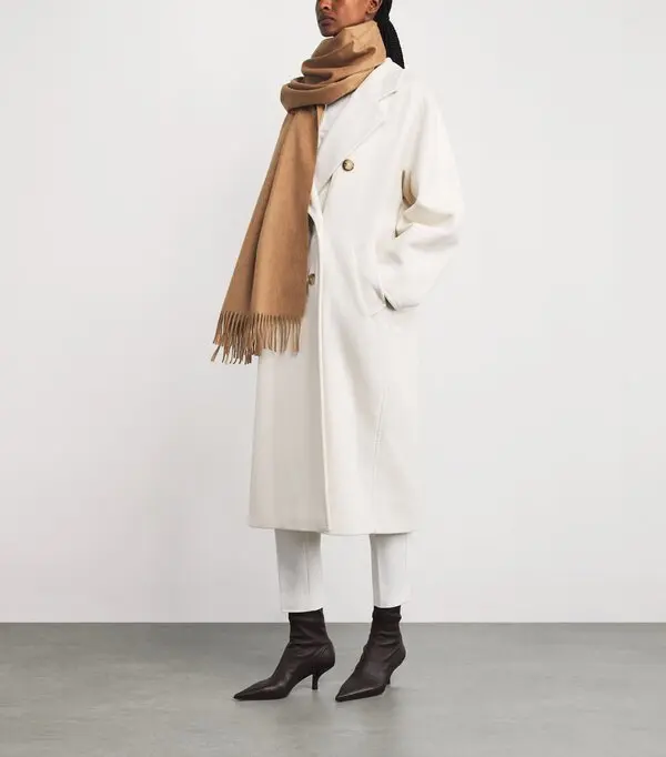 Max Mara Camel Logo Scarf