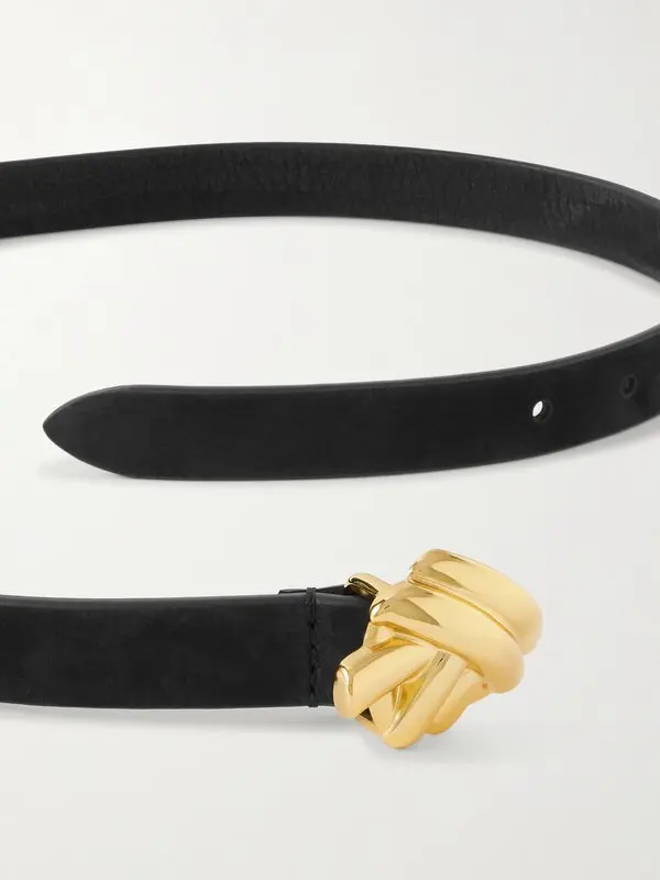 Anderson's Nubuck Belt With Gold-tone Buckle
