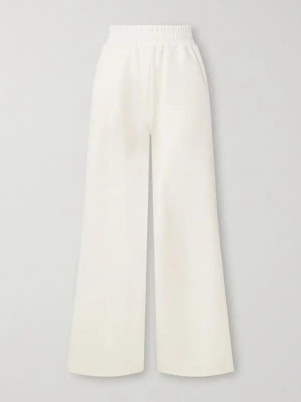 Varley The Extra Wide Leg Pleated Doublesoft® Wide-leg Pants - Neutrals