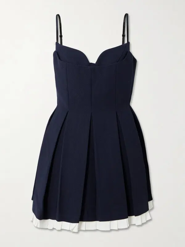 SHUSHU/TONG Layered Pleated Twill Dress