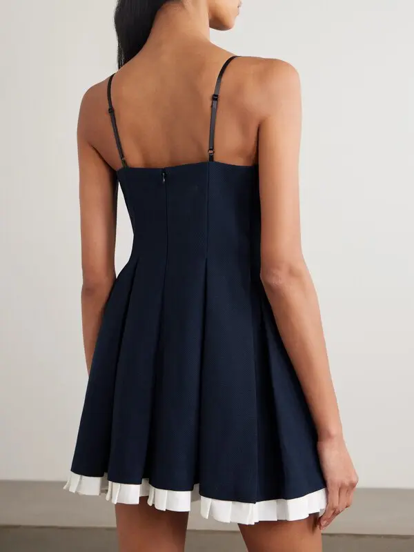 SHUSHU/TONG Layered Pleated Twill Dress