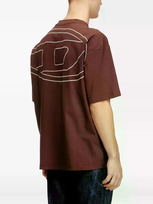 DIESEL® T-boggy-megoval-d Embroidered Logo T-shirt
