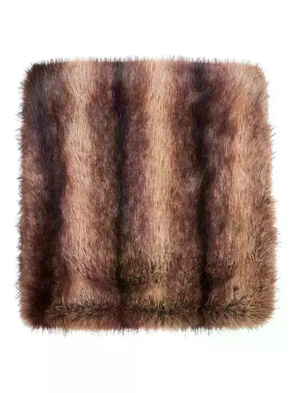 BLANCA VITA Faux-fur Scarf - Brown