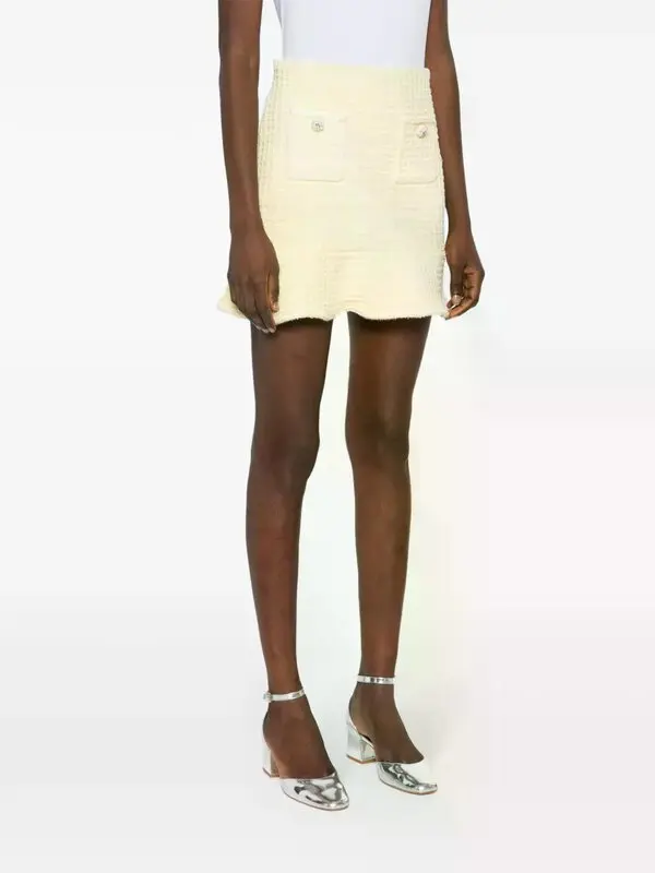 SELF-PORTRAIT Sequin-embellished Peplum Skirt