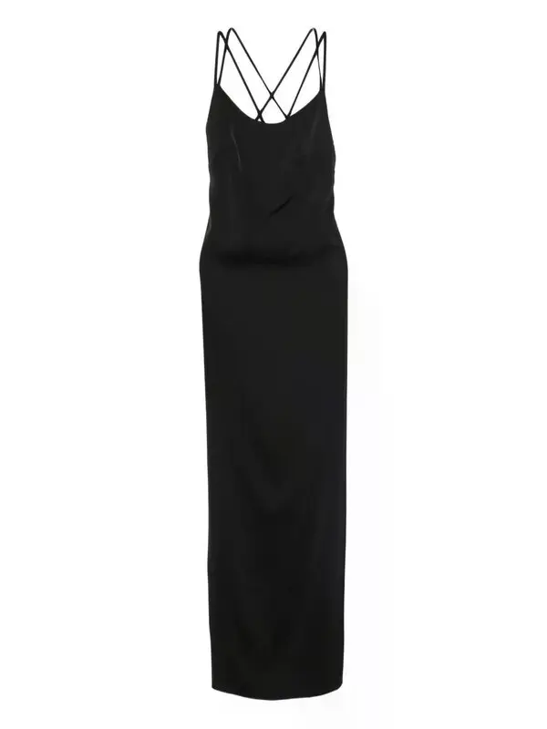 RHIZOME Merida Side-split Maxi Dress - Black