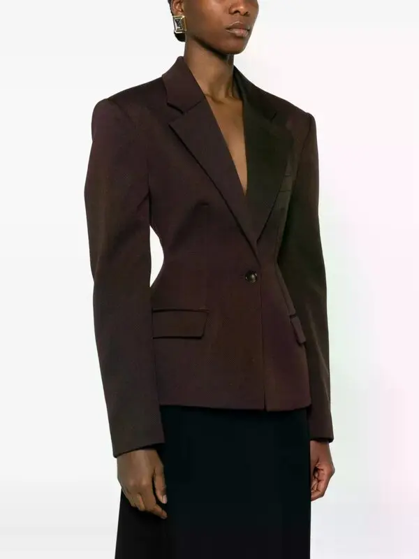 Stella McCartney Tailoring Moulded Blazer - Brown