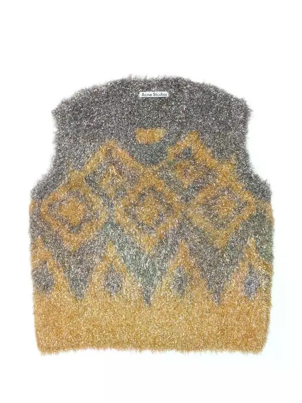 Acne Studios Sleeveless Geometric Knit Vest