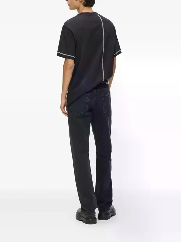 Karl Lagerfeld Straight Leg Cotton Jeans - Grey