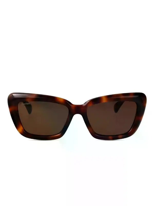 Max Mara Elizabeth Square-frame Sunglasses - Brown