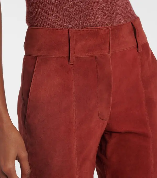 Gabriela Hearst Suede Flared Trousers