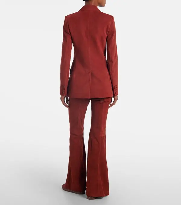 Gabriela Hearst Suede Flared Trousers