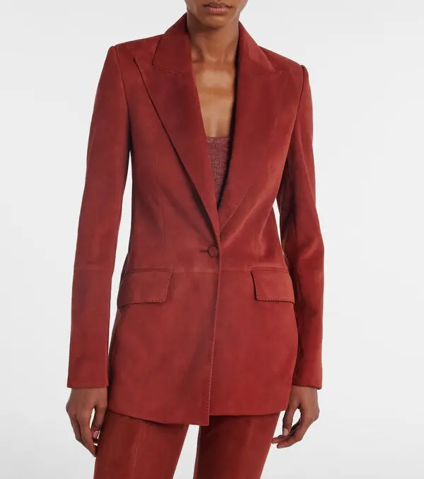 Gabriela Hearst Leiva Suede Blazer