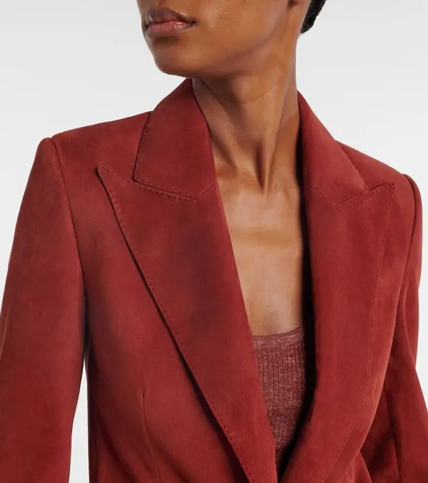 Gabriela Hearst Leiva Suede Blazer