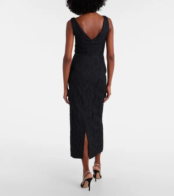 Erdem Floral Jacquard Midi Dress