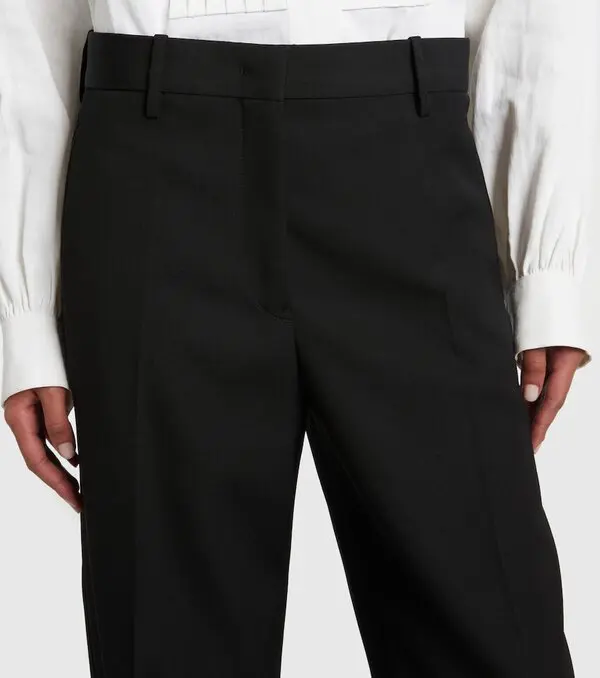 JIL SANDER Low-rise Wool Straight Leg Trousers