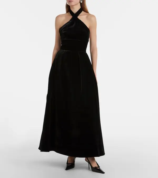 Elie Saab Halterneck Velvet Gown
