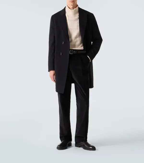 Zegna Wool And Cashmere-blend Coat
