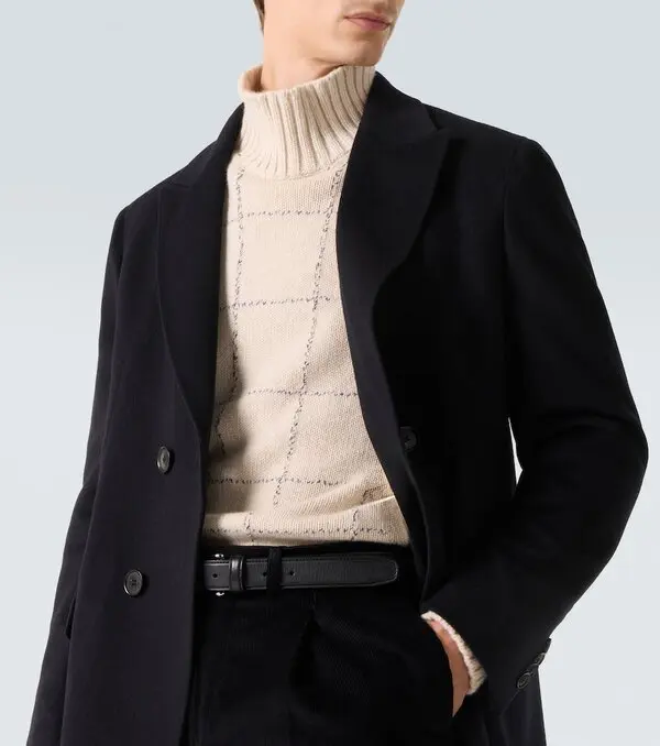 Zegna Wool And Cashmere-blend Coat