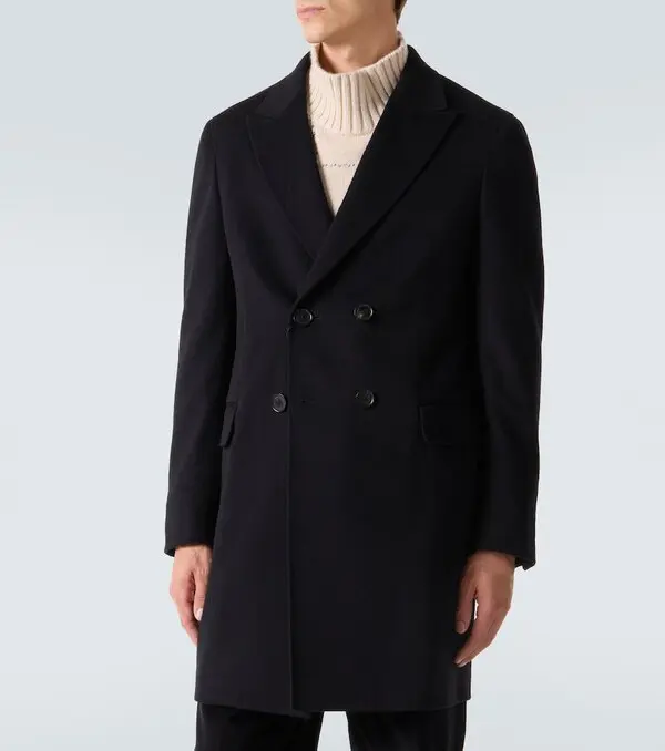 Zegna Wool And Cashmere-blend Coat