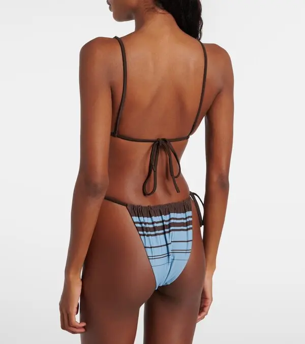 SIR. Rioja Beaded Striped Bikini Bottoms