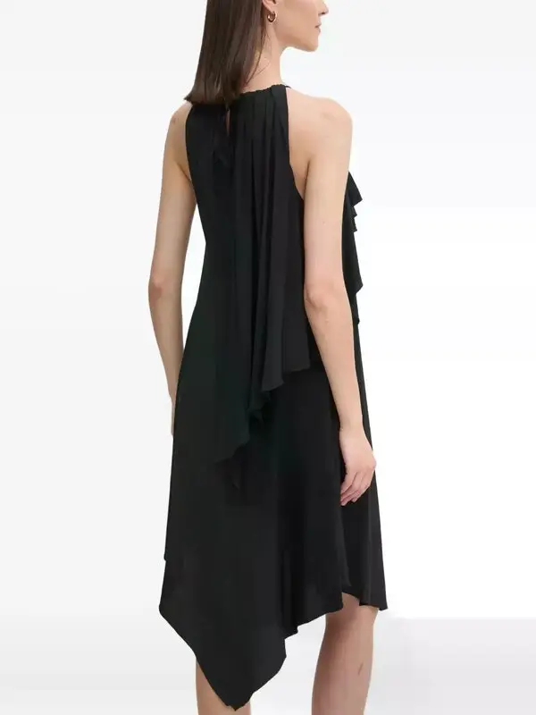 Sisley Halterneck Ruffled Mini Dress
