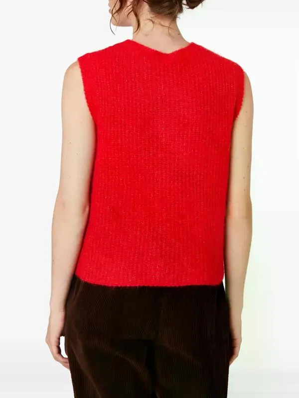 American Vintage Sleeveless Knit Cardigan