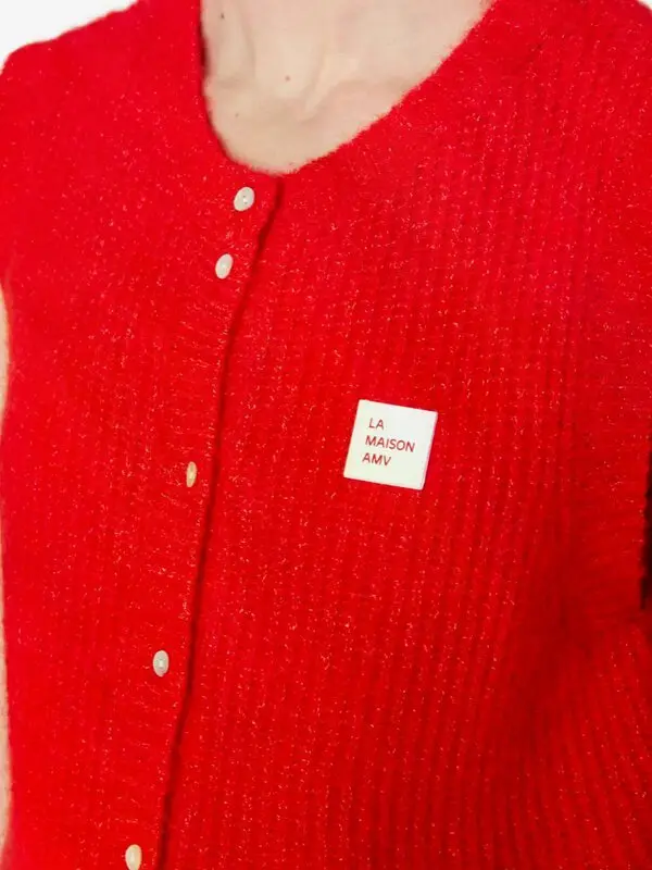 American Vintage Sleeveless Knit Cardigan