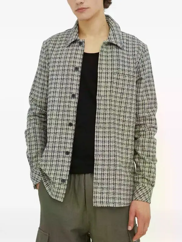 SAMSOE SAMSOE Checked Button Shirt