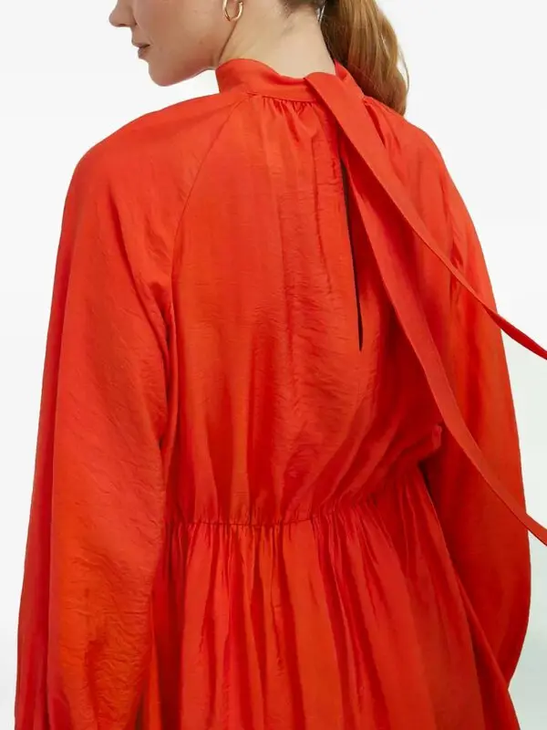 SAMSOE SAMSOE Tie-neck Mini Dress