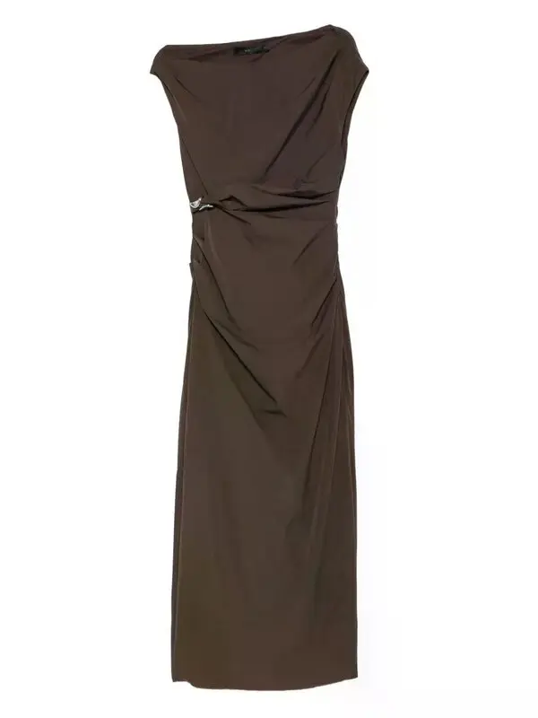 SIR. Off-shoulder Maxi Dress - Brown