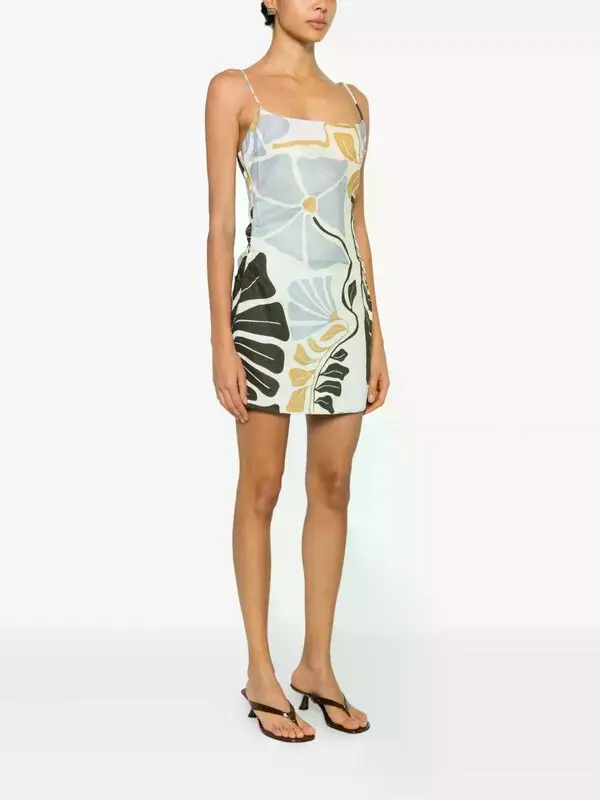 SIR. Lola Square-neck Mini Dress - Neutrals