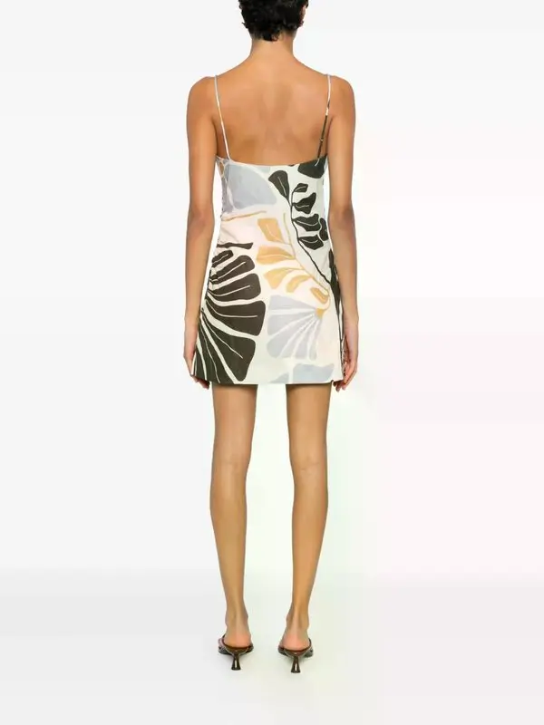 SIR. Lola Square-neck Mini Dress - Neutrals