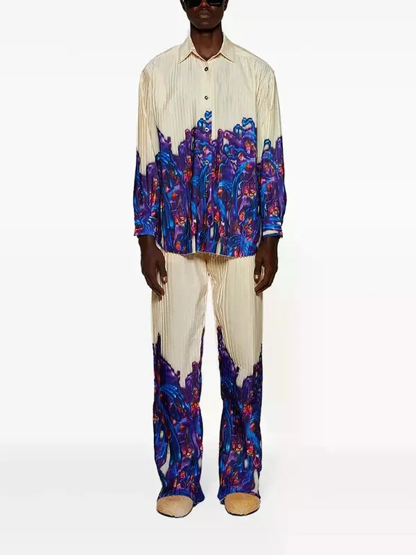 CASELLA MEYER Desert-print Shirt - Neutrals